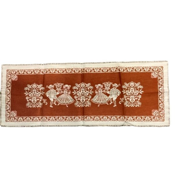 Unbranded | Accents | Vintage Pennsylvania Dutch Table Runner Red Beige ...
